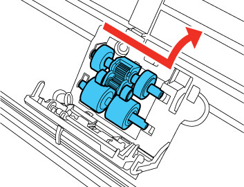 Replacing the Scanner Rollers