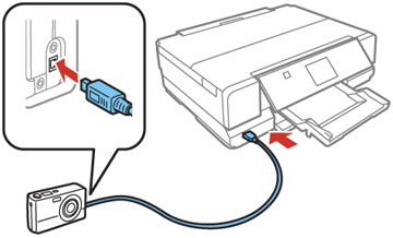 Connecting and Printing from a Camera