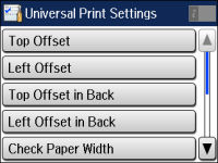 Selecting Universal Print Settings