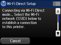 Enabling Wi-Fi Direct Mode