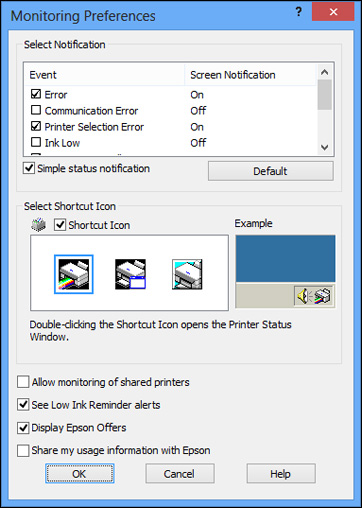 Checking Cartridge and Maintenance Box Status with Windows