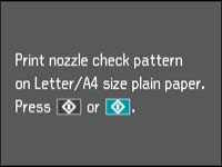 Checking the Nozzles Using the Product Control Panel