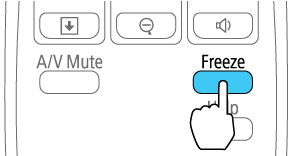 Arrêt provisoire sur l'image vidéo