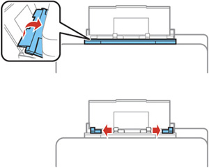 Loading Paper and Envelopes in the Rear Paper Feed Slot