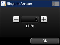 Setting the Number of Rings to Answer