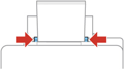 Loading Paper and Envelopes in the Rear Paper Feed Slot
