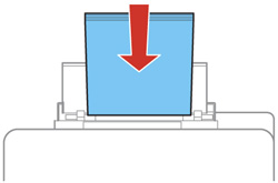 Loading Paper and Envelopes in the Rear Paper Feed Slot
