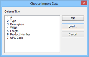 Creating Labels from Imported Data in Label Editor