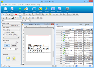Print-Paste Printing in Label Editor
