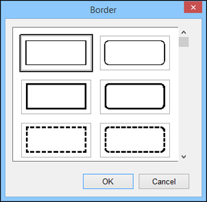 Adding Borders in Label Editor