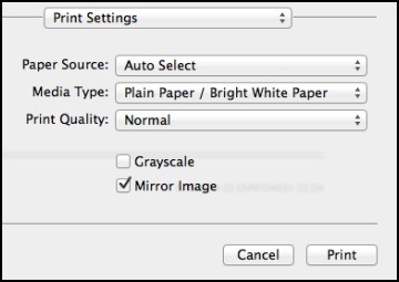 Selecting Basic Print Settings - OS X
