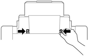 Loading Paper and Envelopes in the Rear Paper Feed Slot