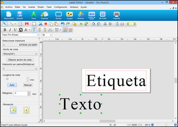 Cómo trabajar con bloques en Label Editor