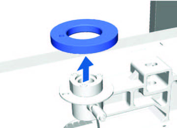 Removing the Round Platen Height Indicator
