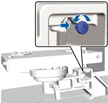Removing the Round Platen Height Indicator