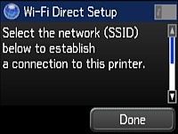 Enabling Wi-Fi Direct Mode