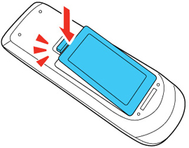 Replacing the Remote Control Batteries