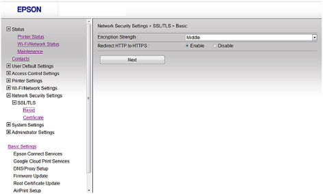 Configuring SSL/TLS Settings