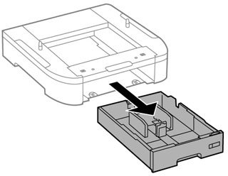 Installing the Optional Paper Cassette Units