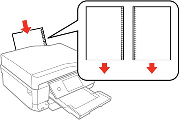 Loading Paper in the Rear Paper Feed Slot