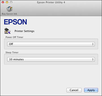 Changing the Power and Sleep Timer Settings - OS X