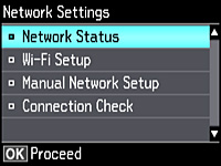 Printing a Network Status Sheet