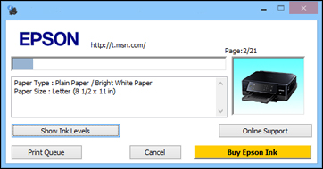 Checking Print Status - Windows