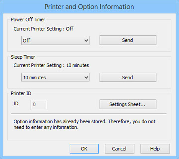 Changing the Power and Sleep Timer Settings - Windows