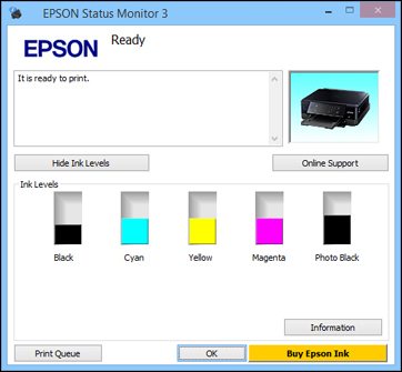 Checking Cartridge Status with Windows