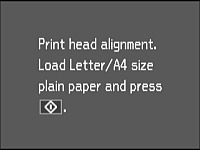Aligning the Print Head Using the Product Control Panel