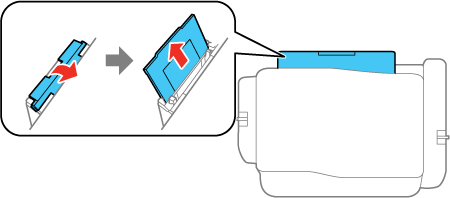 Loading Paper and Envelopes in the Rear Paper Feed Slot
