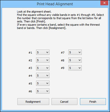 Aligning the Print Head Using a Computer Utility