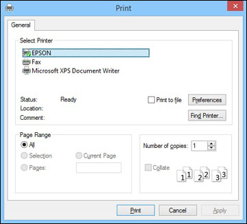 Printing Your Document or Photo - Windows