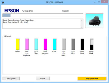 Checking Print Status - Windows