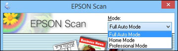 Selecting the Scan Mode