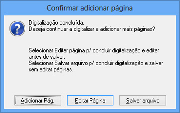 Digitalização para arquivo PDF