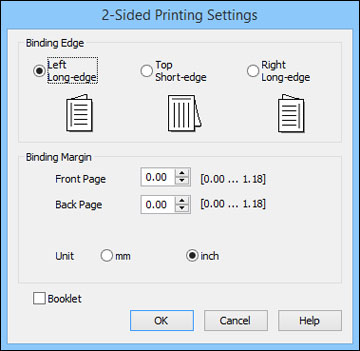 Selecting Double-sided Printing Settings - Windows
