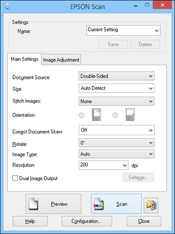 Scanning with Epson Scan