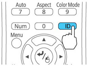 Configuração da ID do controle remoto