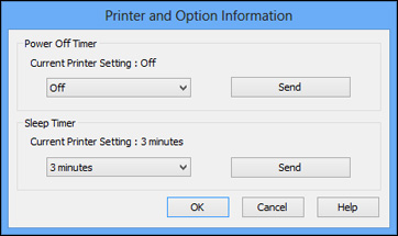 Changing the Power and Sleep Timer Settings - Windows