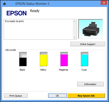 Checking Cartridge Status with Windows