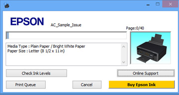 Checking Print Status - Windows