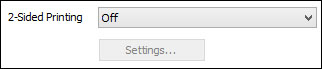 Selecting Double-sided Printing Settings - Windows