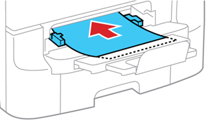 Loading Paper in the Front Paper Feed Slot