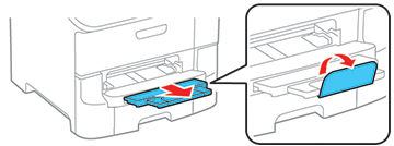 Loading Paper and Envelopes in the Rear Paper Feed Slot
