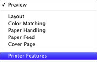 Selecting Basic Print Settings - PostScript Printer Software - OS X