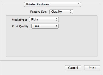 Printing Your Document or Photo - PostScript Printer Software - OS X