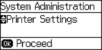Selecting the Default Printer Settings - Control Panel