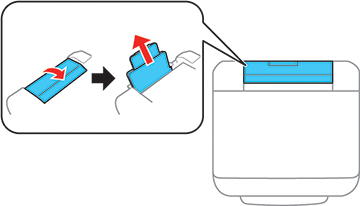 Loading Paper and Envelopes in the Rear Paper Feed Slot