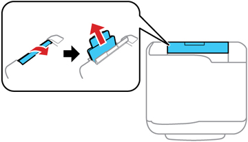 Loading Paper and Envelopes in the Rear Paper Feed Slot